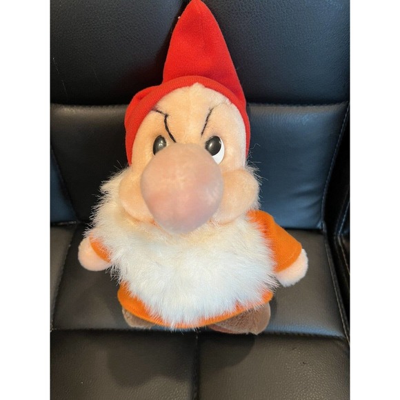 Toys | Vtg Snow White Dwarfs Grumpy Dwarf Doll 8 Plush 5th Anniversary ...